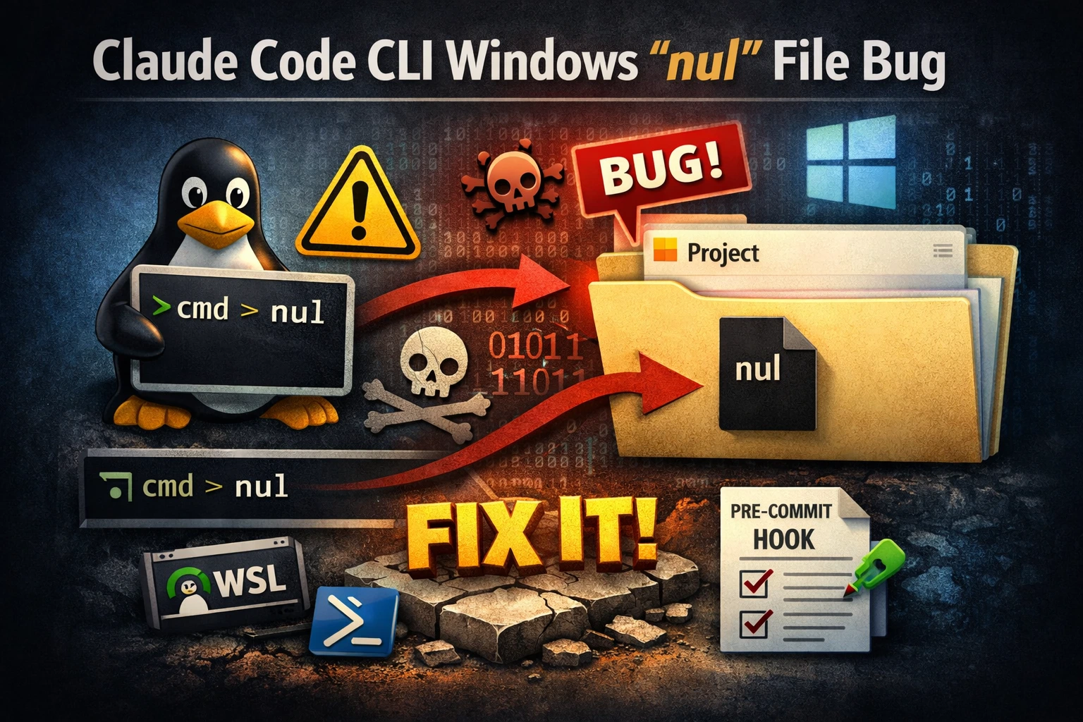 Claude Code CLI Windows nul File Bug - Barış USLUCAN